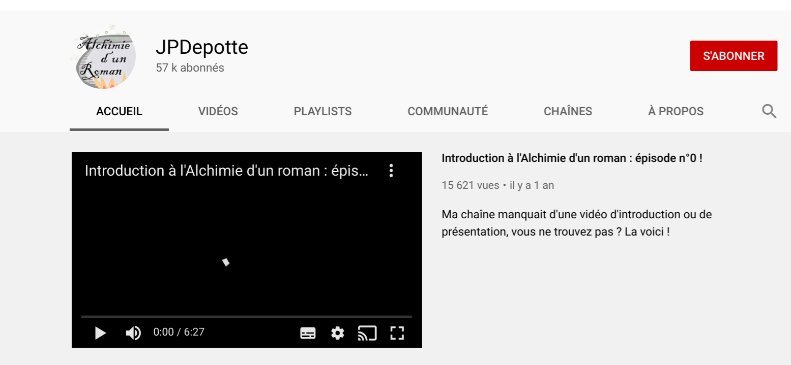 Alchimie d'un roman littérature - Arre
