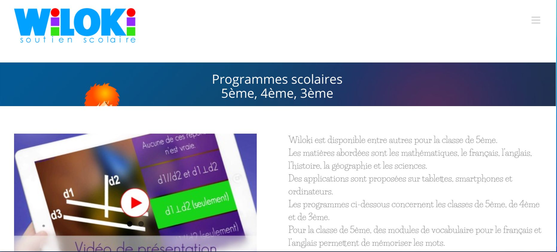 Wiloki soutien scolaire - Arre